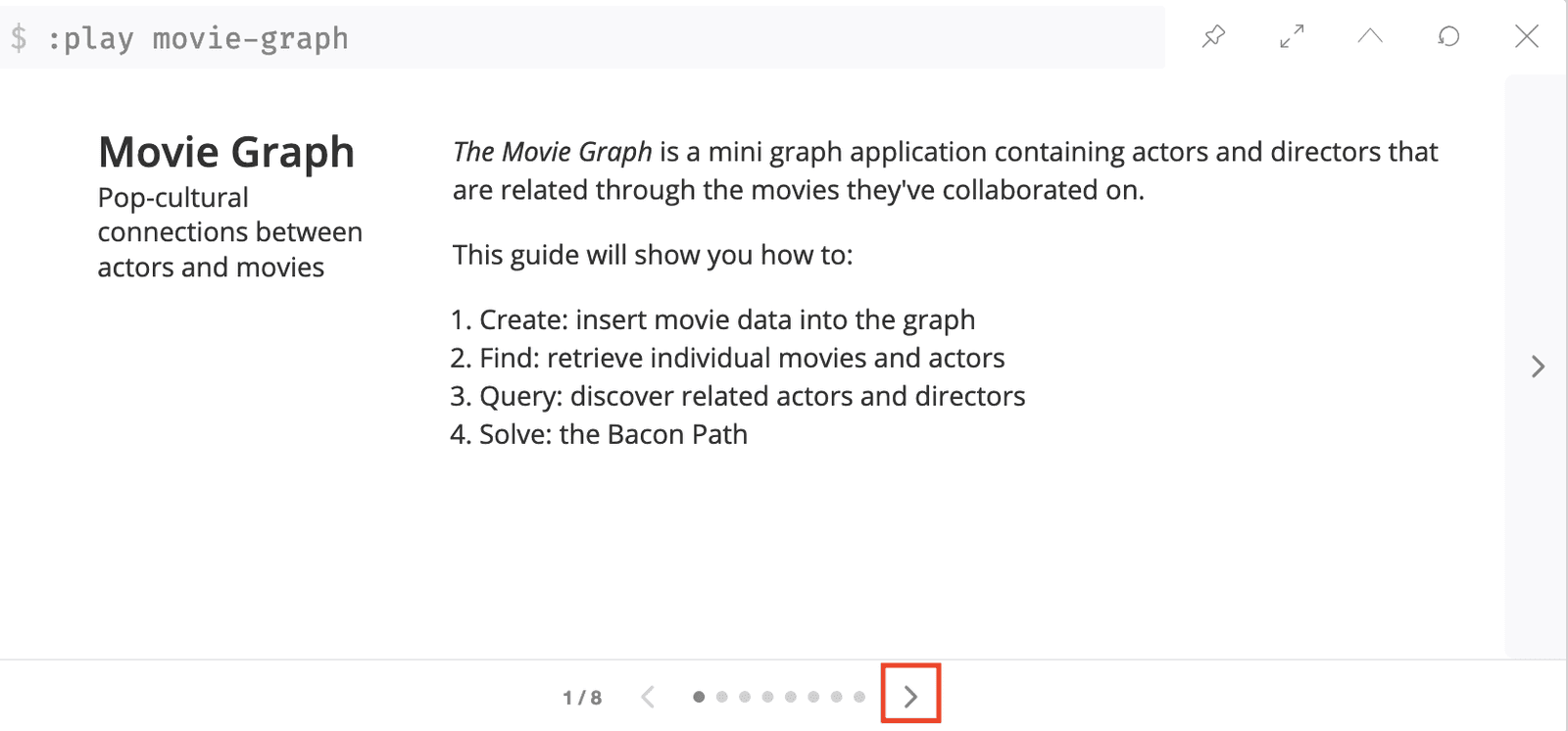 Neo4j Browser – Graph – Complete Intro to Databases